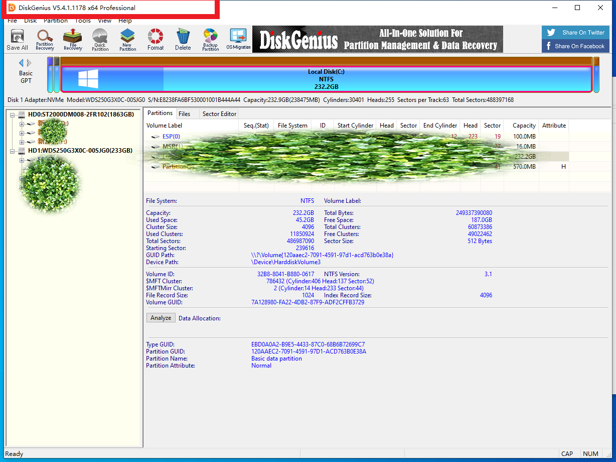 电脑磁盘突然不见，用DiskGenius恢复数据方法_diskgenius网盘-CSDN博客
