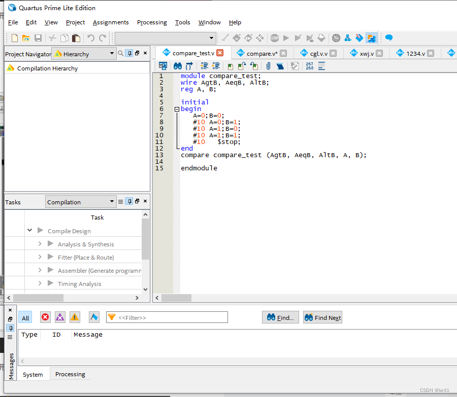 Verilog一位数比较器的三种语言描述方式verilog比较语句 Csdn博客 