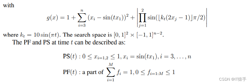 CEC2018：动态多目标测试函数DF10~DF14的PS及PF_df测试函数-CSDN博客