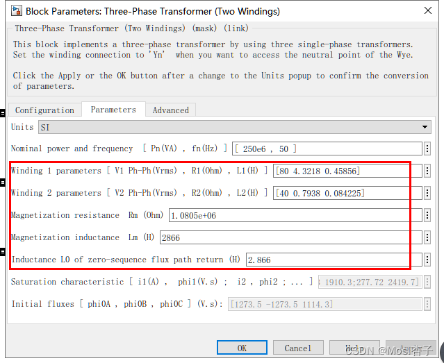三相变压器在Yd1下设置_three phase transformer参数设置-CSDN博客