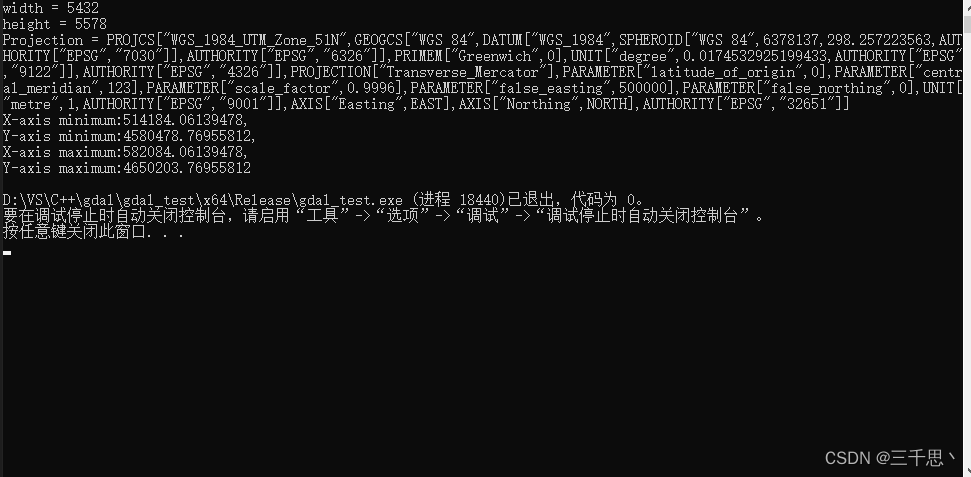 C调用gdal实现栅格数据的读取gdal获取栅格坐标m Csdn博客