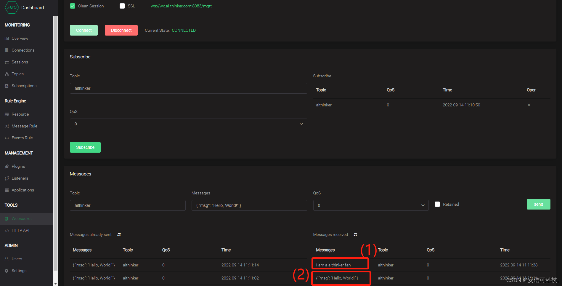 Ai-WB2模组基于TCP的MQTT连接服务器使用示例_ai-wb2-32s wifi调试-CSDN博客