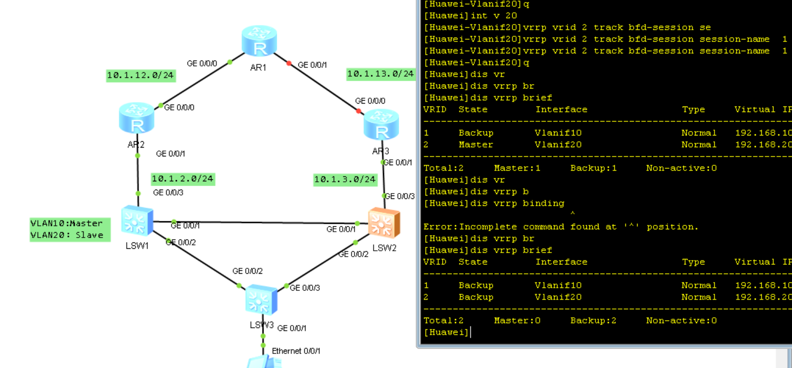 BFD配置实例-CSDN博客