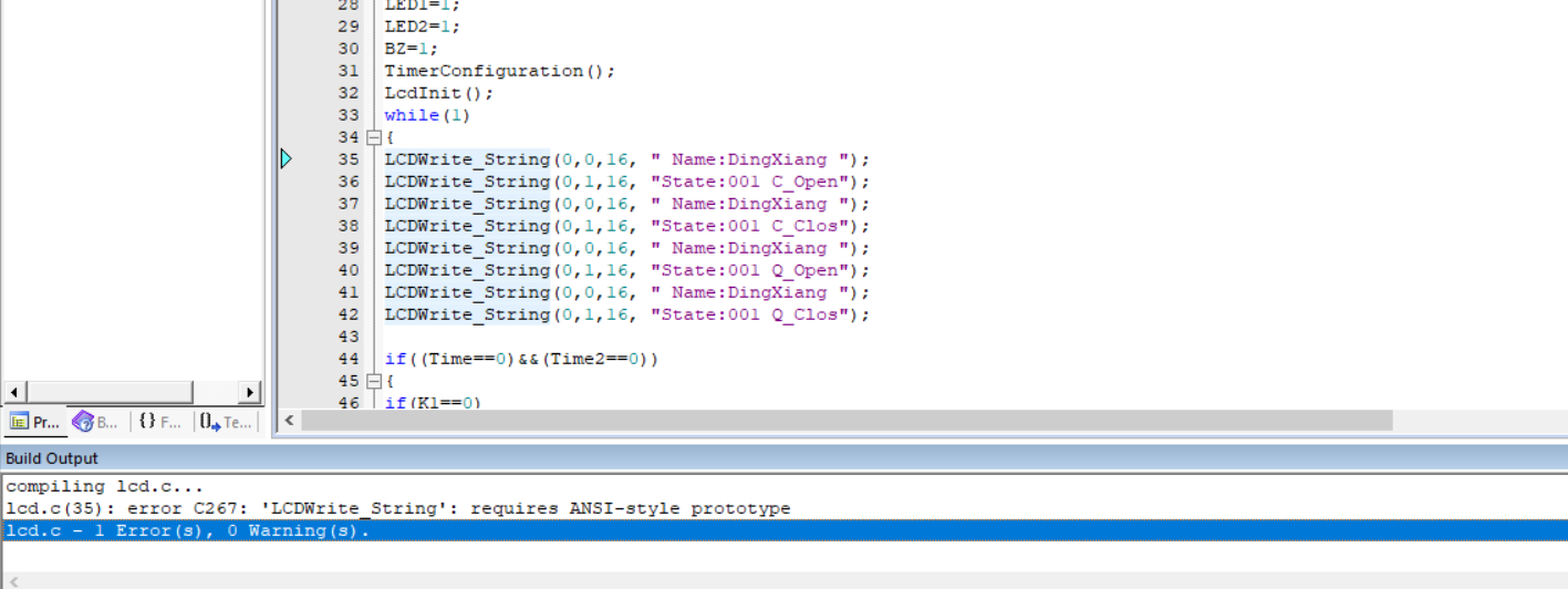 C267 Requires Ansi Style Prototype如何解决proteus出现errorc267怎么解决 Csdn博客 