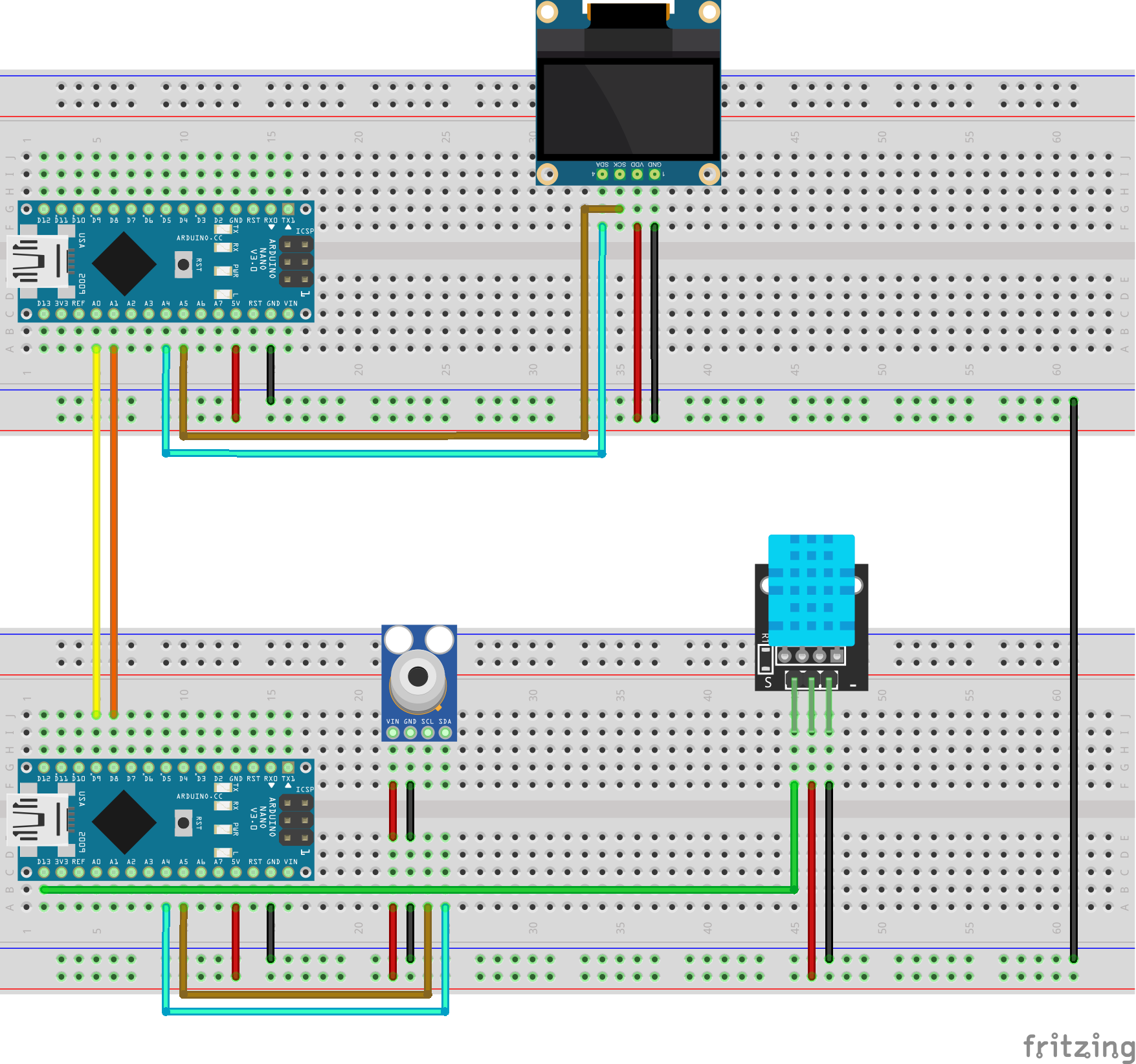 Fritzing软件绘制Arduino面包板接线图传感器模块库文件106_fritzing导入传感器-CSDN博客