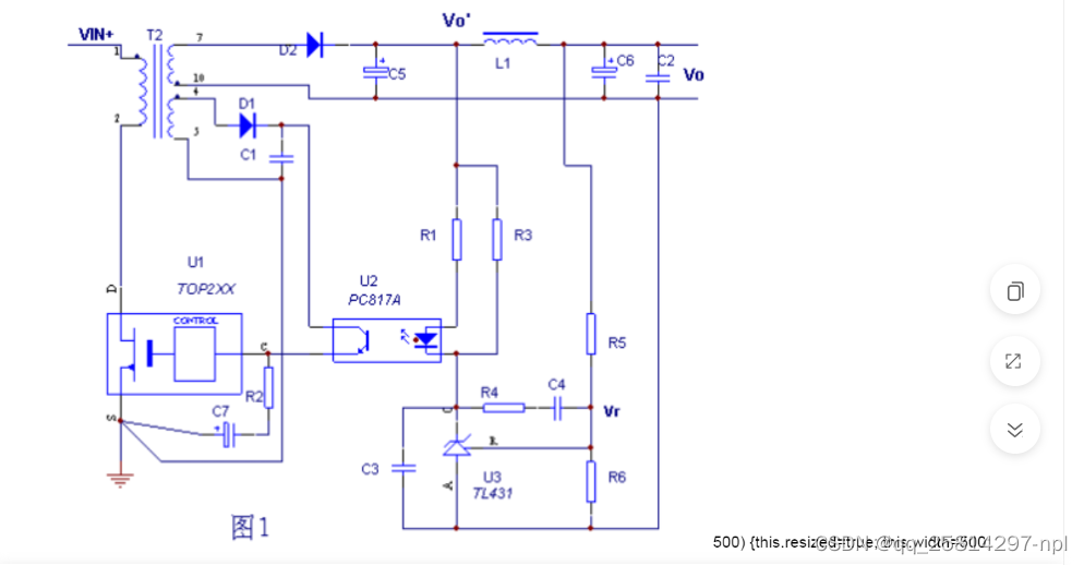 开关电源：TL431与线性光耦4N35组成的电压反馈电路。此时TL431内部的运放做误差放大器而不是比较器，和组成5V参考电压时候作用稍微不同 ...