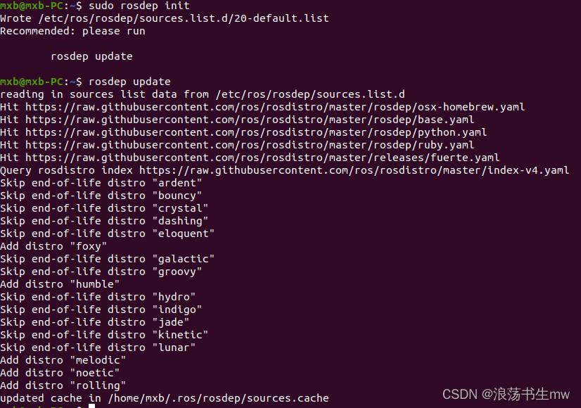 Ubuntu20.04安装配置ROS Noetic_ubuntu20.04安装ros noetic-CSDN博客