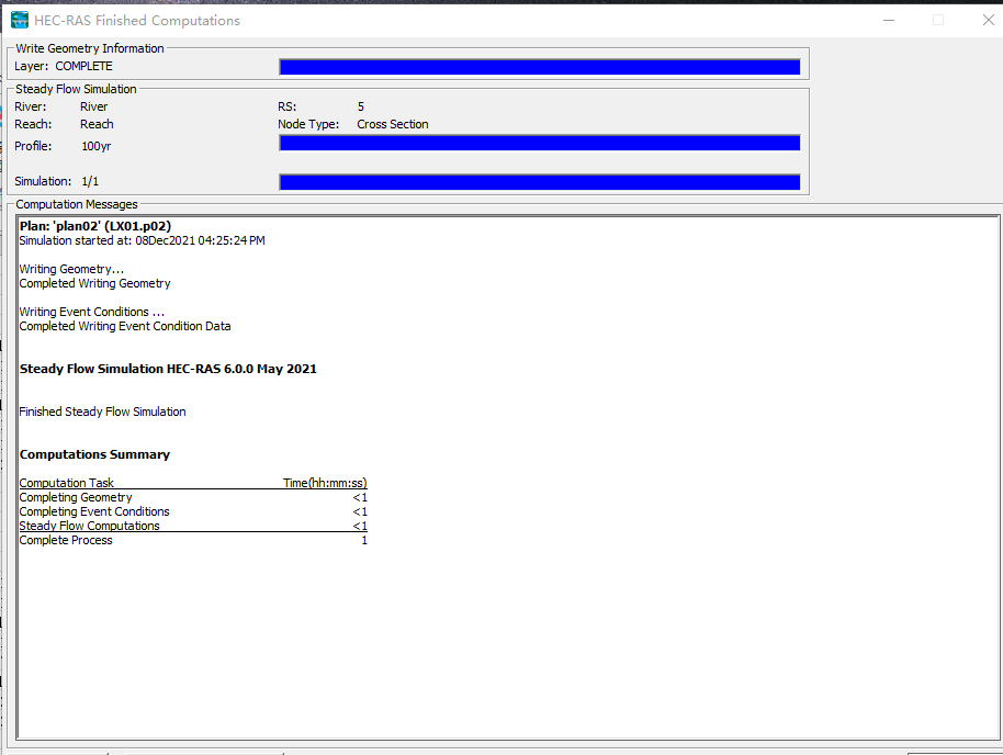 【HEC-RAS】入门基础案例练习-一维稳定流水面线计算_hecras计算水面线实例-CSDN博客
