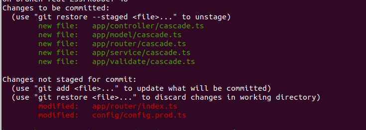 hanges not staged for commit: (use “git add ＜file＞...“ to update what will be committed)_changes ...