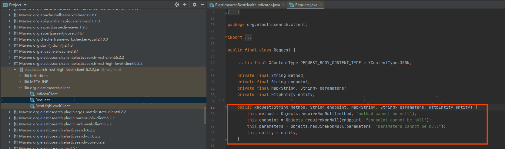 记一次Elasticsearch6.22和spring-actuator2.30引发的报错(Ljava/lang/String；Ljava/lang/String；)V] with root ...