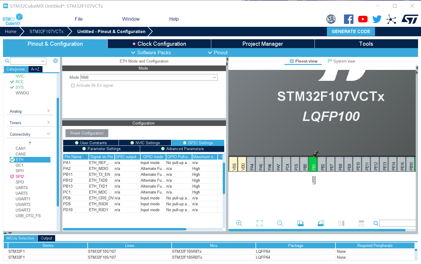 STM32CubeMX+ETH+DP83848+Lwip 成功ping通（基于stm32F107开发板）_基于stm32ip电话开发板-CSDN博客