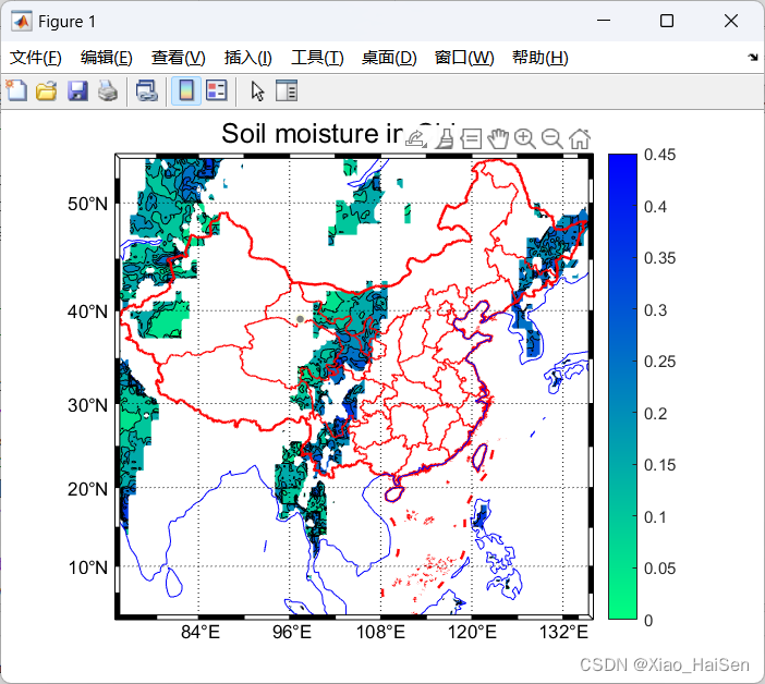 MATLAB处理nc数据并绘图(土壤水分数据)_matlab处理nc数据绘图_Xiao_HaiSen的博客-CSDN博客