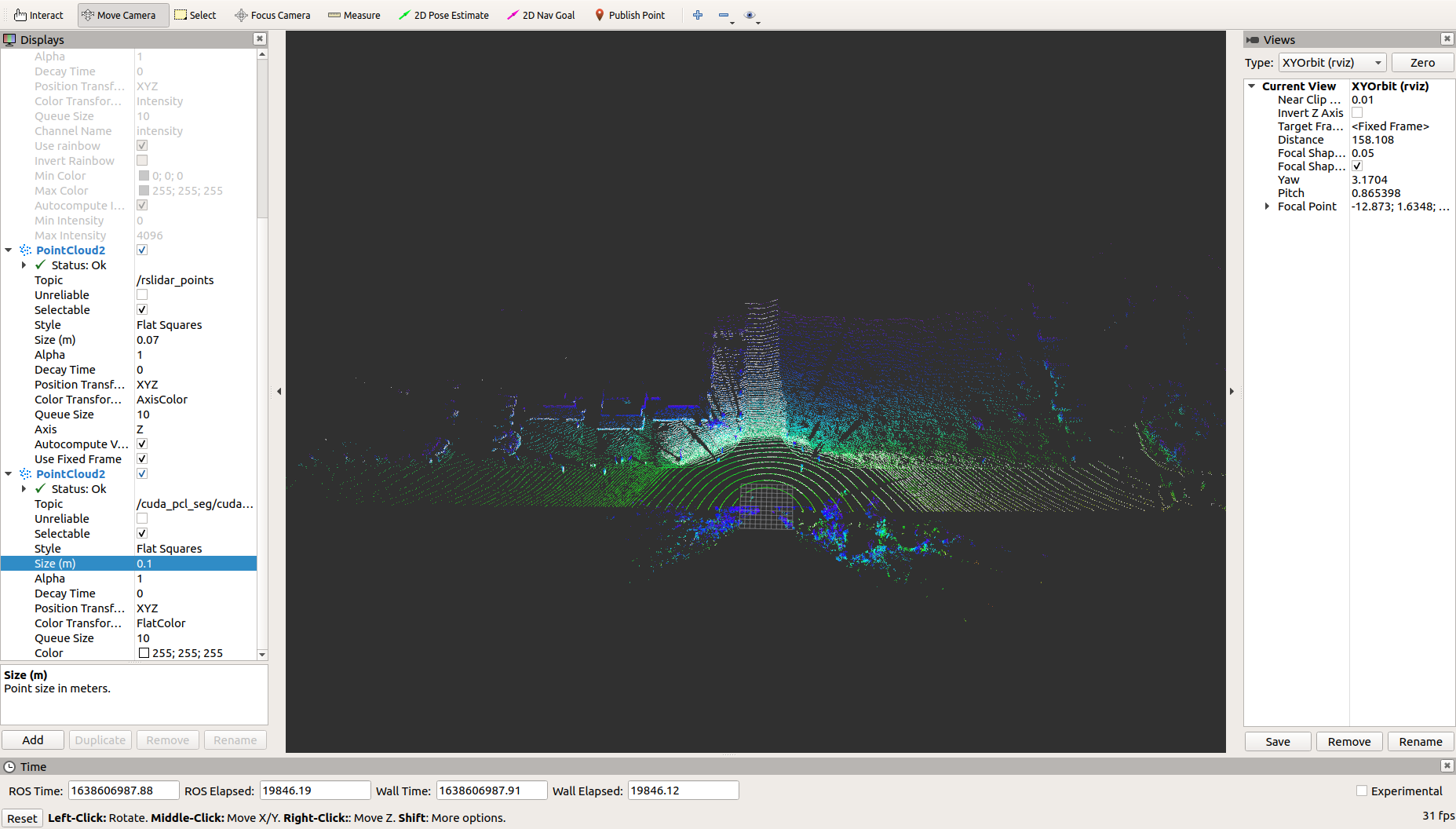 【点云处理】CUDA-PCL 1.0在robosense激光雷达上的地面点分割实验_pcl cuda filter-CSDN博客