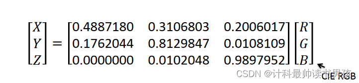 一文带你干懂 sRGB linear-RGB natural-RGB XYZ xyY 以及他们之间的转换_线性rgb转换为srgb-CSDN博客