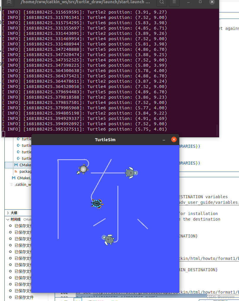 ROS学习笔记（五）综合实验Turtlesim写字_综合实验(一) turtlesim 写字 实验内容 以 turtlesim 窗口为画布,书写一个汉字-CSDN博客