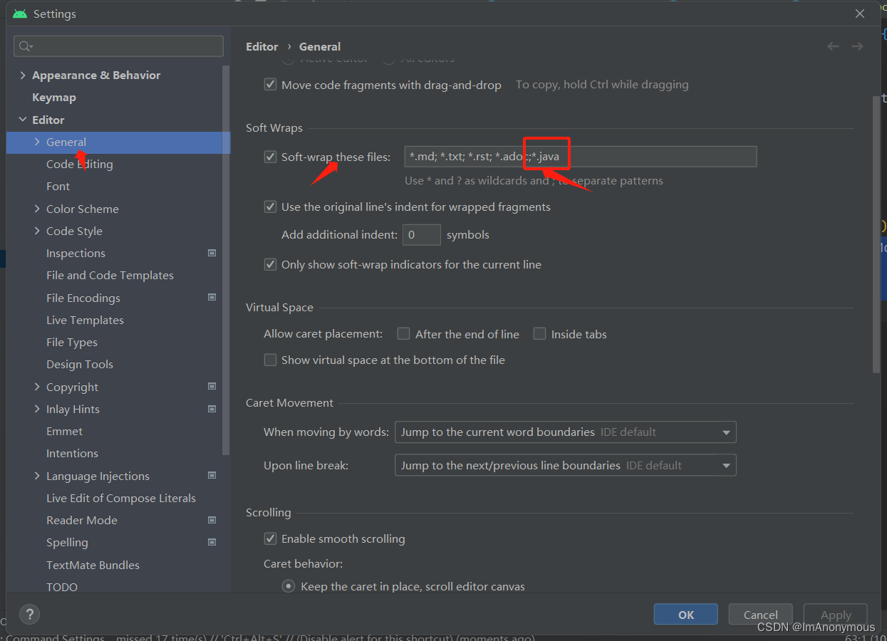 Android studio 代码超出屏幕自动换行设置_android studio 设置编辑栏换行-CSDN博客