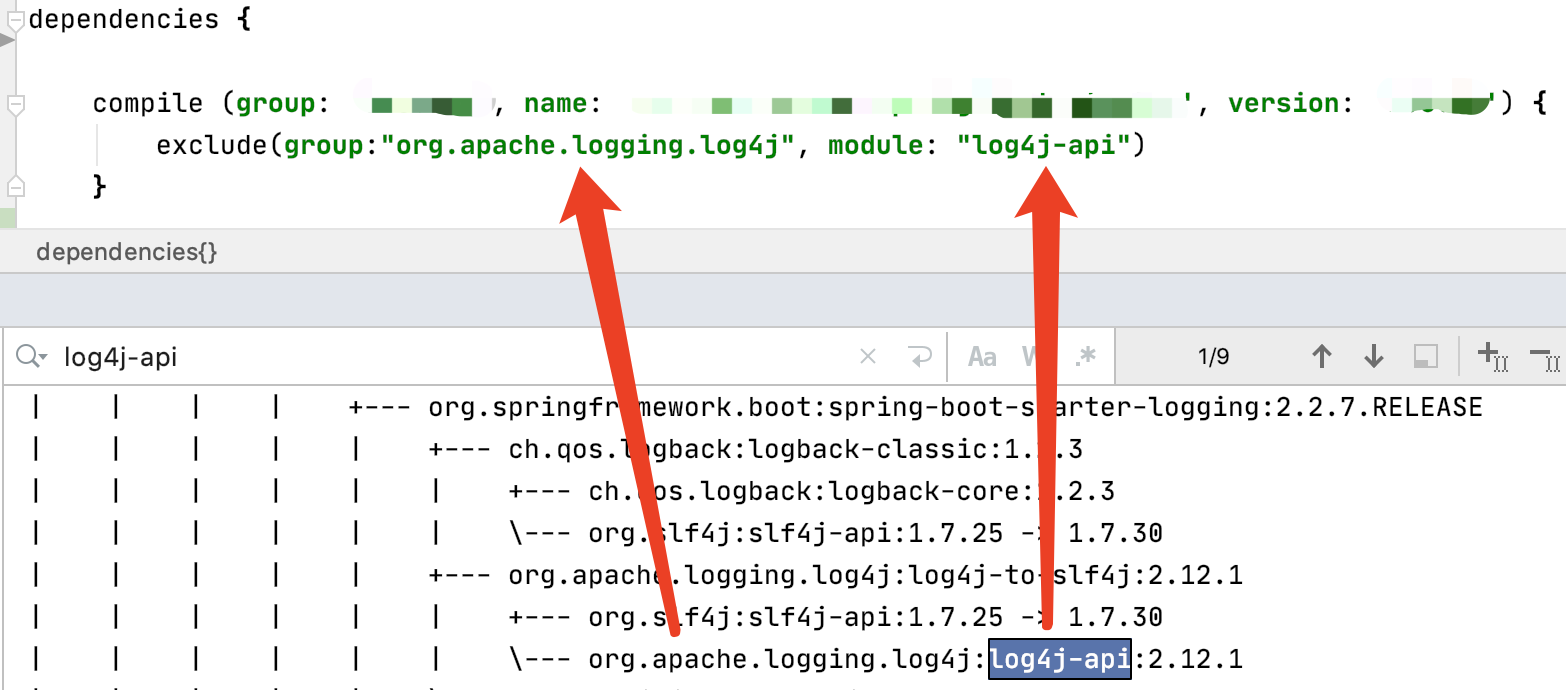 IDEA中gradle查看依赖关系树 去掉重复的依赖 比如log4j和重复的log依赖_idea查看gradle依赖关系图-CSDN博客