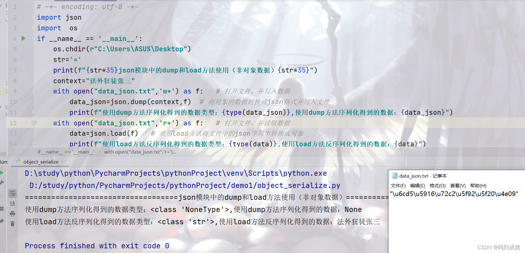 Python010 对象的序列化和反序列python对象序列化和反序列化 Csdn博客 