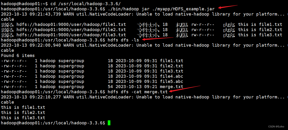 Hadoop(04) HDFS编程实践操作_linux使用vim创建文件到hdfs-CSDN博客