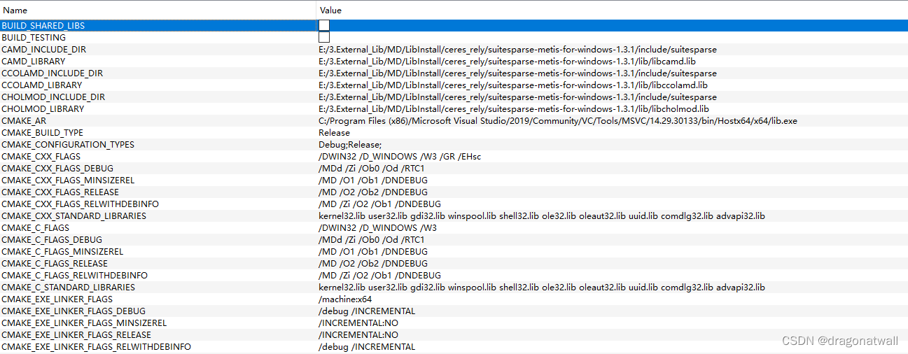 Windows下使用CMake编译安装Ceres Solver库以及相关依赖_cmake安装ceres-CSDN博客
