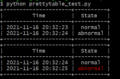【python】prettytable显示不同颜色字体_prettytable 颜色-CSDN博客