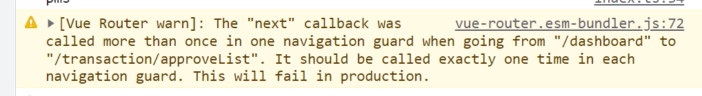 Vue Router warn The “next“ callback was called more than once in one navigation guard_the "next ...