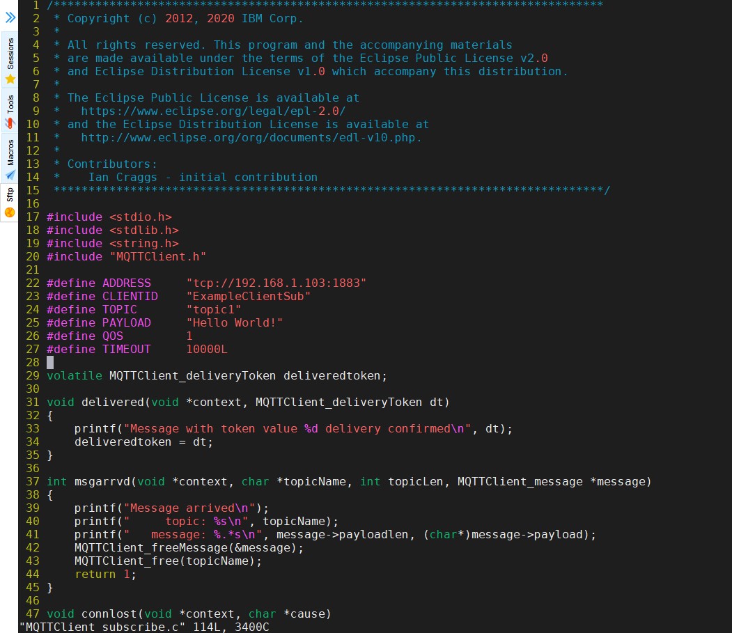 Paho -物联网 MQTT C Cient的实现和详解_paho.mqtt.c客户端代码-CSDN博客
