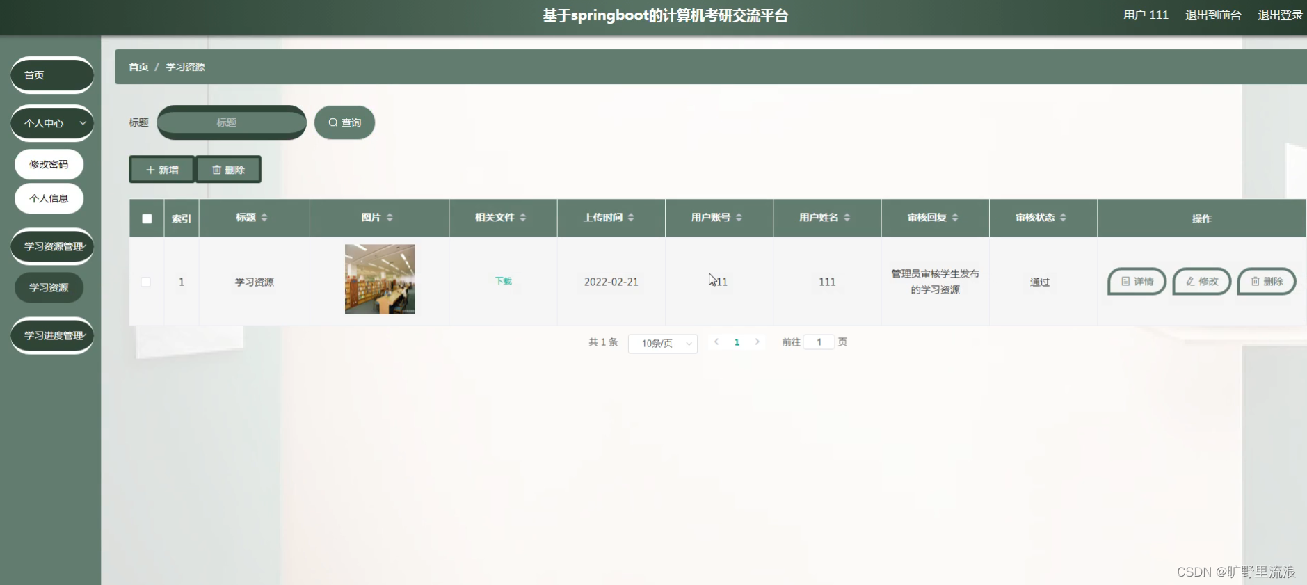 Springboot毕设项目基于springboot的计算机考研交流平台kr3l4（javavuemybatismavenmysql）计算机复试可以带springboot项目吗 Csdn博客