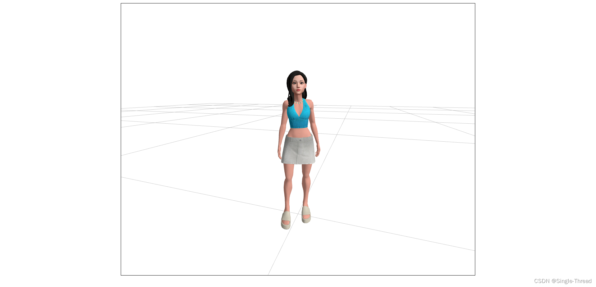 vue2怎么使用threejs展示Ready Player Me 提供的3D模型，并加载动画？-CSDN博客