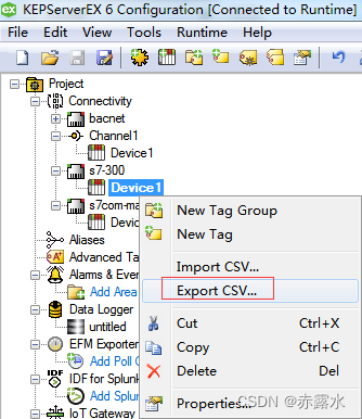 Kepserver-数据点表配置导入导出_kepserver导入csv-CSDN博客