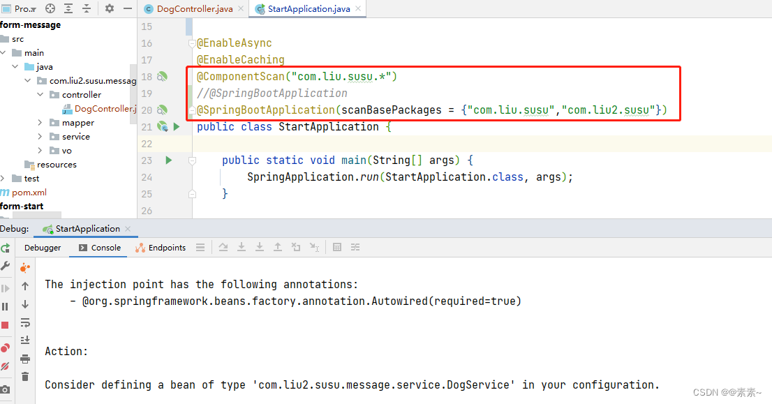 springboot多模块扫包中的@SpringBootApplication、@ComponentScan和@MapperScan问题_@componentscan注解扫描多个模块-CSDN博客