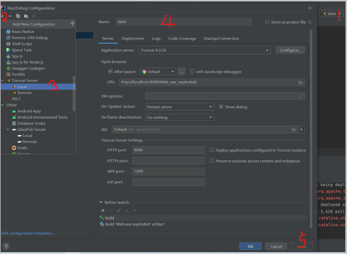 在IDEA 2021中部署工程到 Tomcat 上运行_idea 2021配置项目启动update resource-CSDN博客