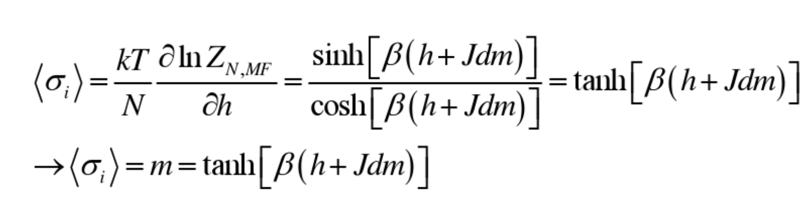 统计力学练习: Ising模型的平均场解以及严格求解_如何得到xy平均场模型-CSDN博客