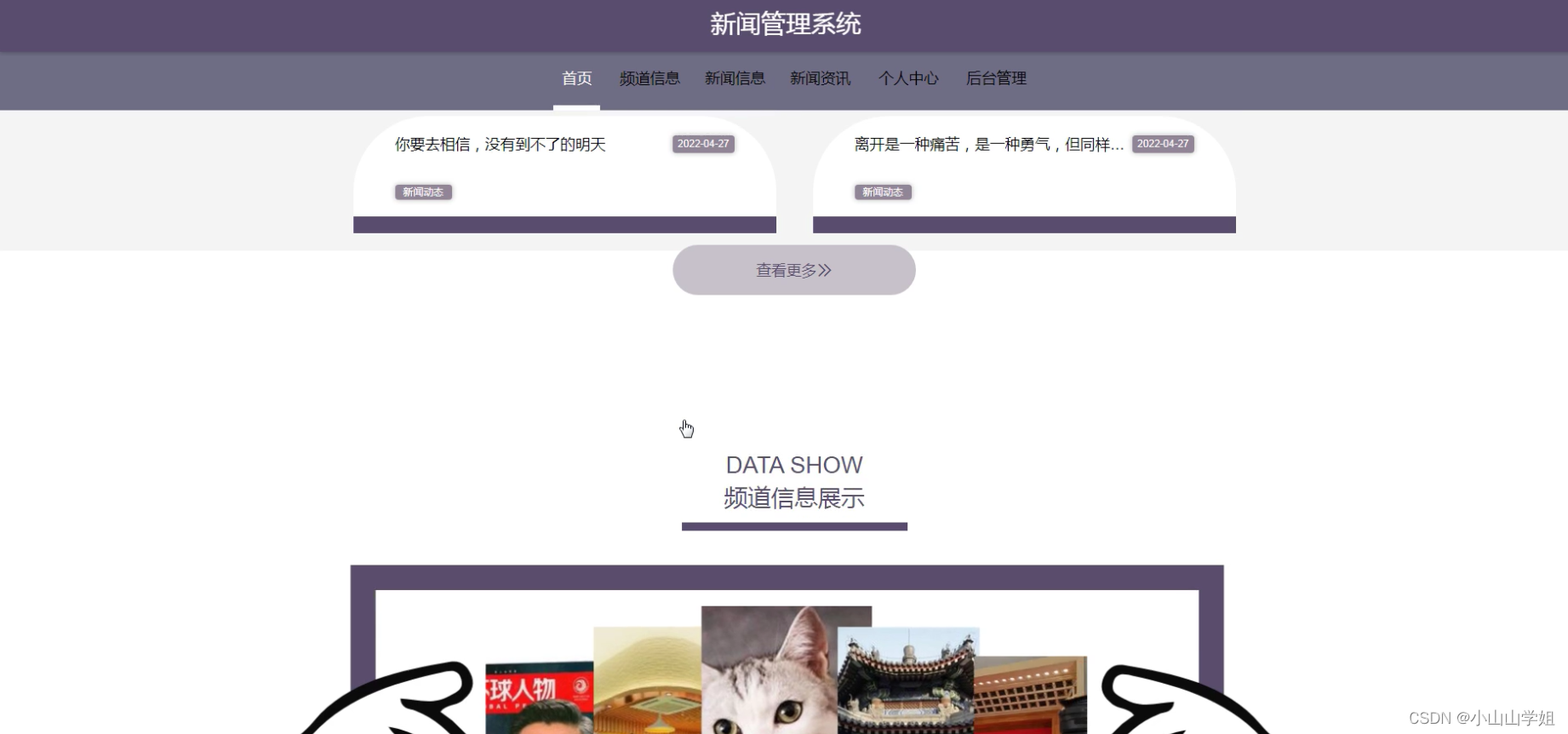 Springboot毕设项目新闻管理系统ld089javavuemybatismavenmysqlsprnig)新闻管理系统springbootvue Csdn博客