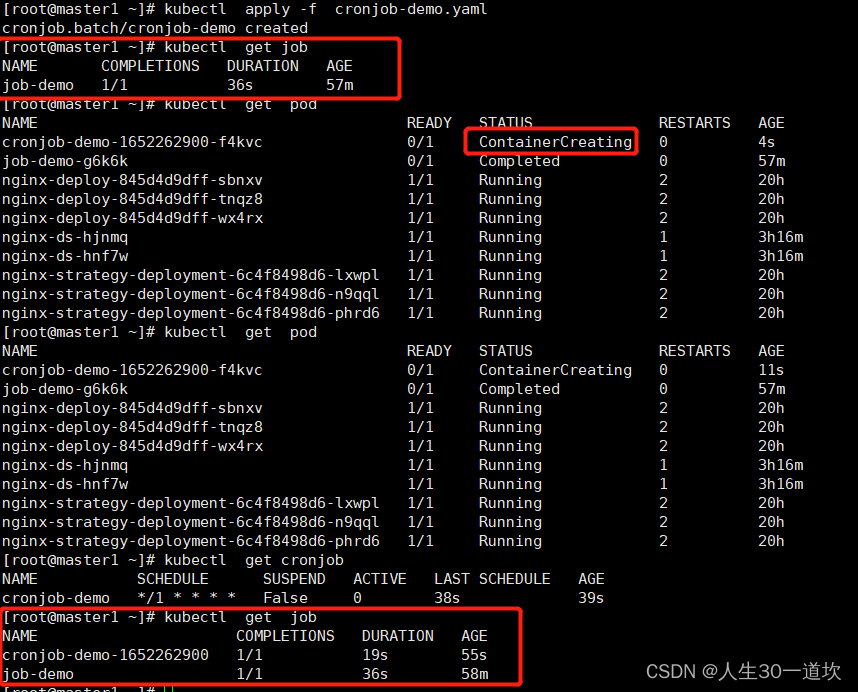 k8s-job和cronjob_cronjob 拉取pod失败-CSDN博客