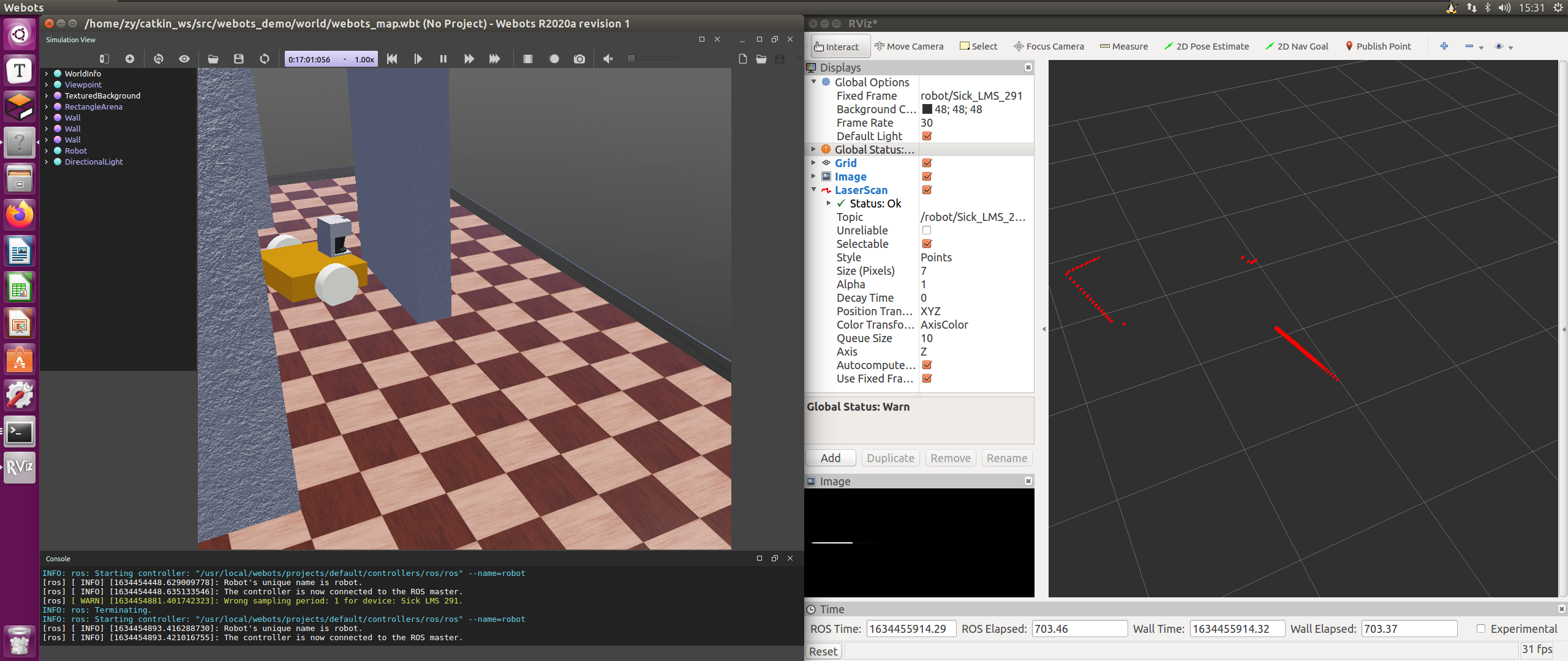 ROS联合Webots仿真_webots ros-CSDN博客