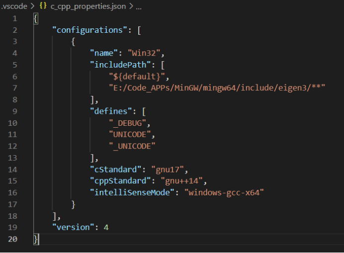【VSCode 自学】03 Windows下VSCode的C++第三方库Eigen配置_windows c++是用eigen-CSDN博客
