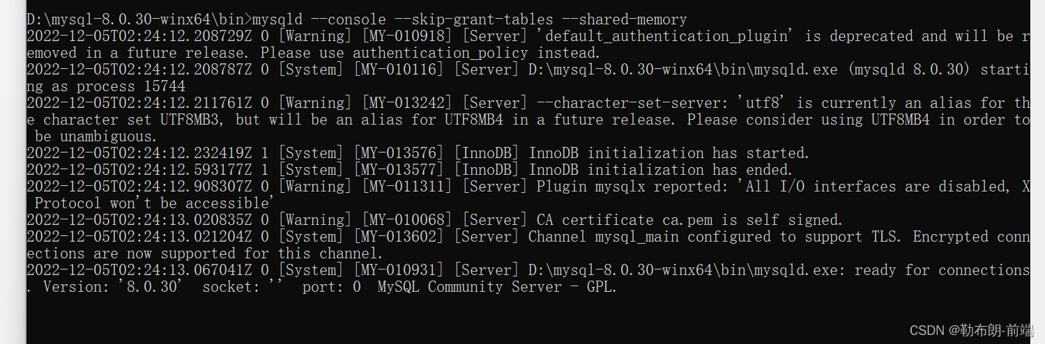Mysql登录报错:error 1045 28000 Access Denied For User ‘root‘‘localhost‘ Using Password Yes 3979