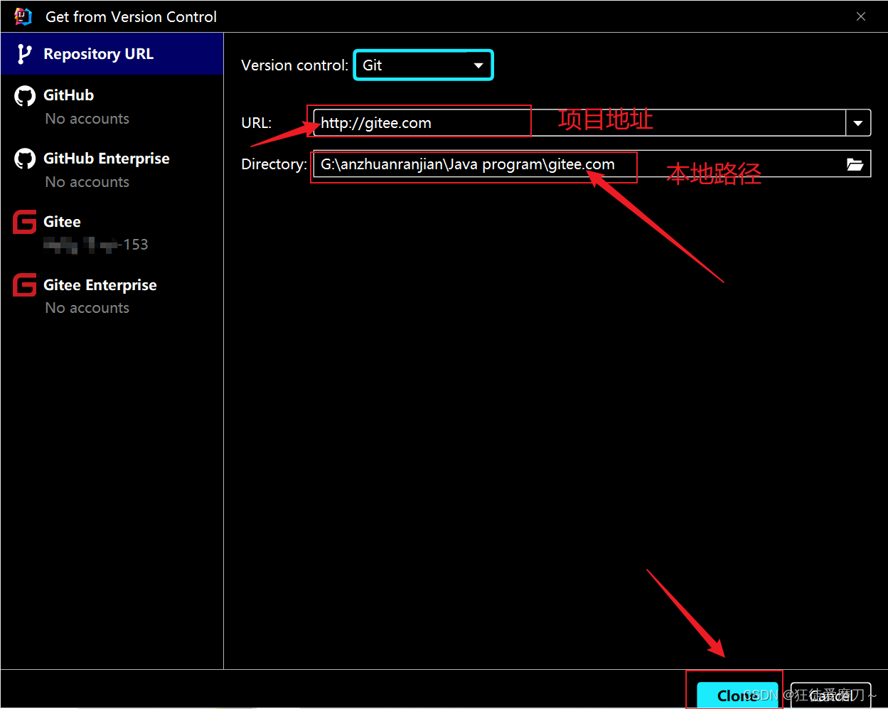 Git 版本控制基本操作（Gitee为例）_bitmover-CSDN博客