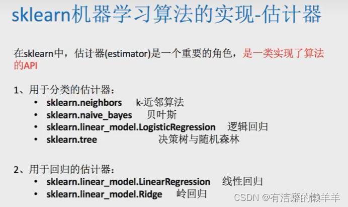 Sklearn数据集(分类、回归)与转换器、估计器sklearndatasets 回归 Csdn博客