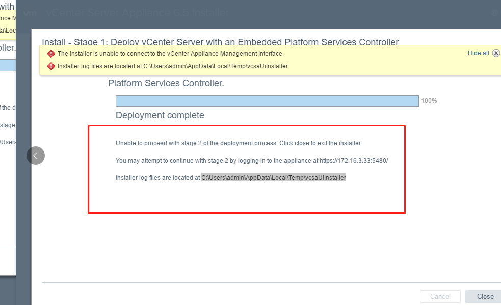 记录一次创建vcenter的错误_postnfcdata failed-CSDN博客