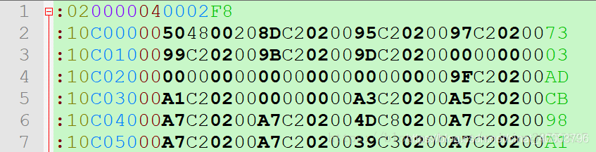 HEX文件格式详解_hex解析-CSDN博客