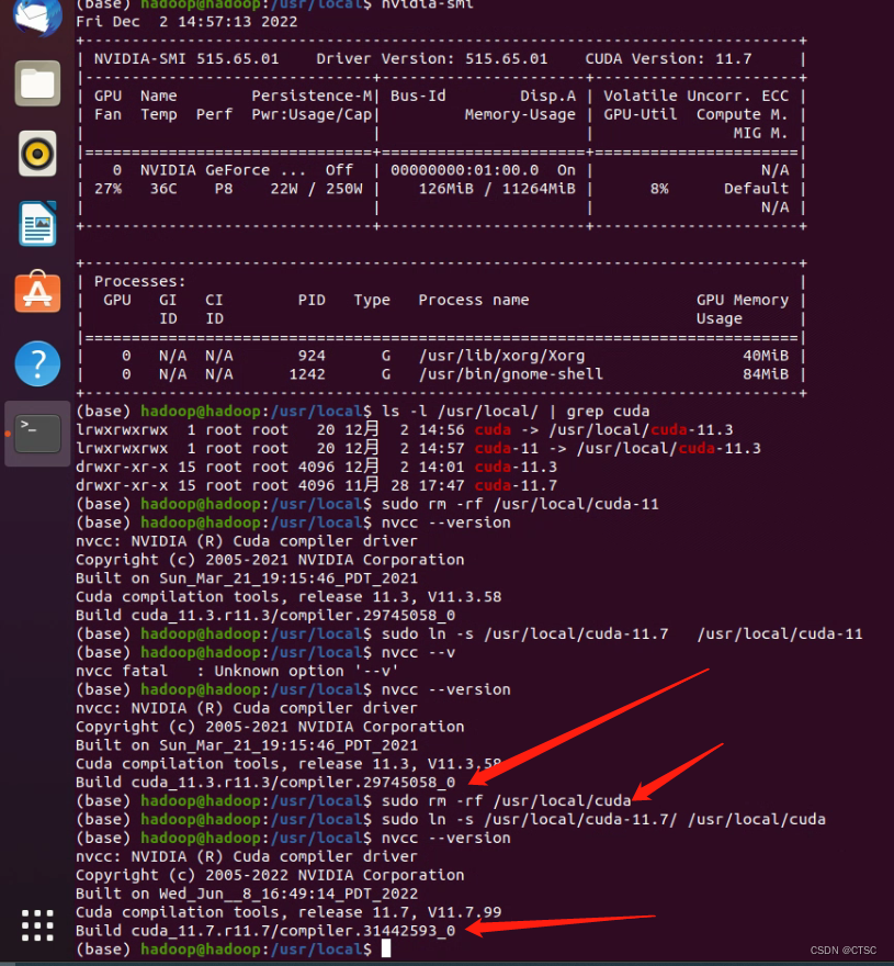 ubuntu22.04系统安装CUDA多个版本，且自由切换_linux下系统版本为ubuntu22.04.3对应可安装的cuda版本-CSDN博客