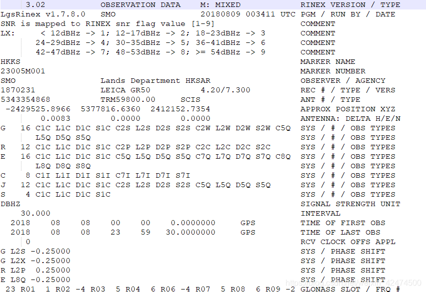 RTKLIB源码解析（三）、 Rinex文件读取(rinex.c)——1_卫星天线如何接收obs文件-CSDN博客