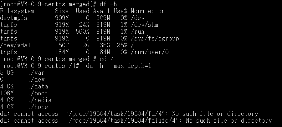 df -h 和 du -h --max-depth=1 查出的磁盘大小不一致-CSDN博客