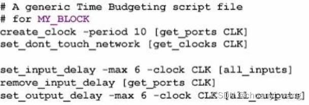 五、数字集成电路，施加设计约束_芯片设计 constraint tcl-CSDN博客