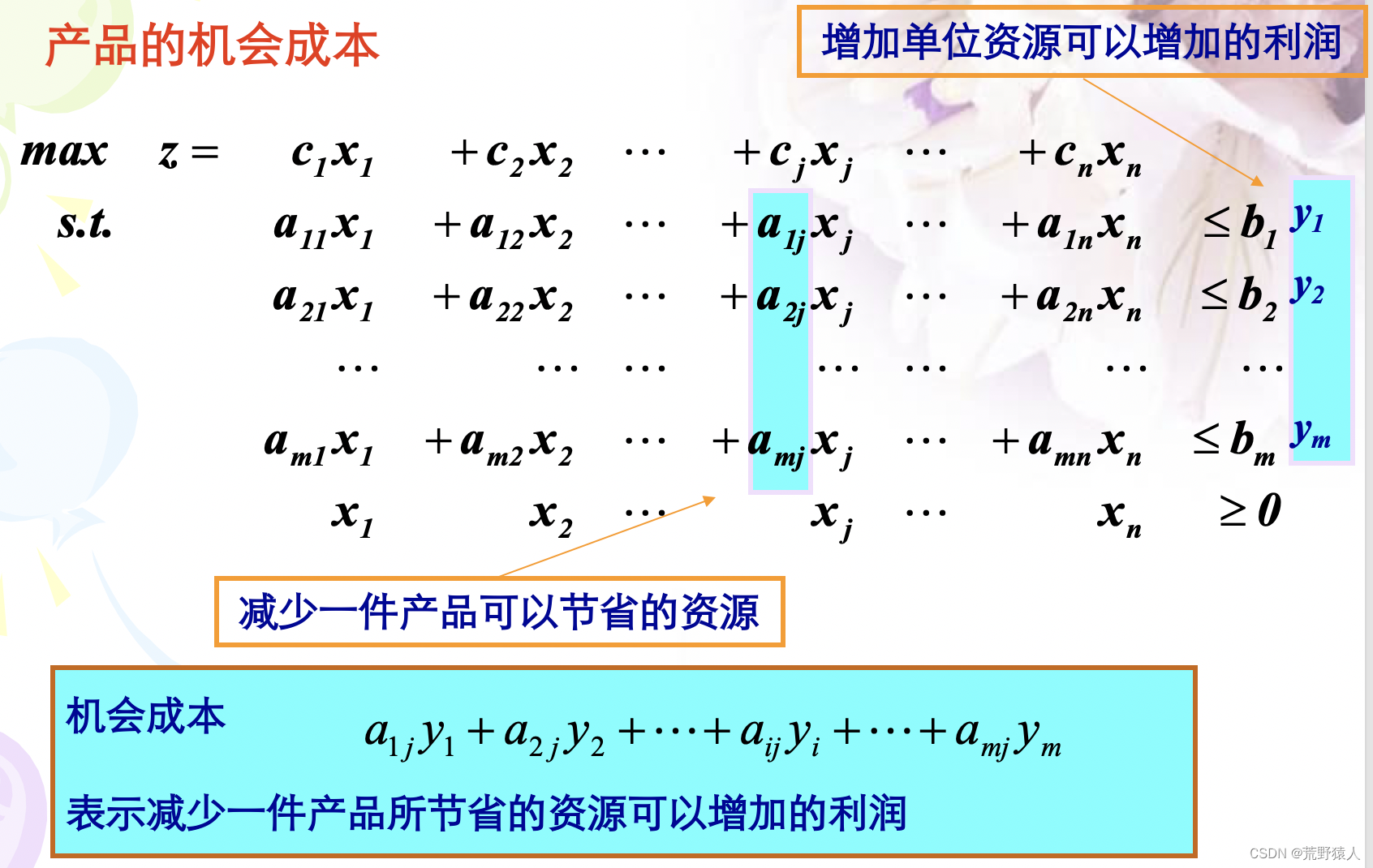 线性规划的对偶问题（The Dual of LP）-CSDN博客