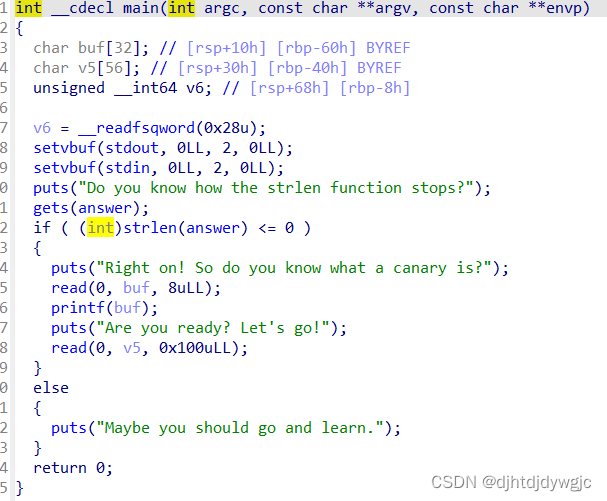 Pwn——格式化字符串泄露canary Csdn博客
