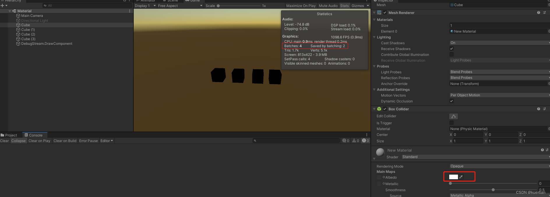 Unity之MaterialPropertyBlock优化Drawcall-CSDN博客