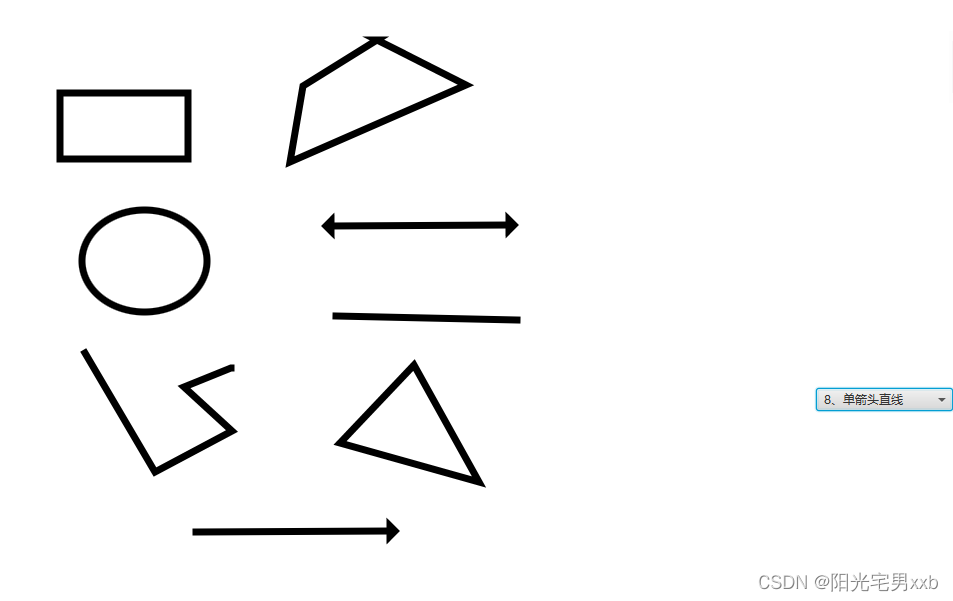 Javafx实现多种图形绘制—矩形、三角形、圆、椭圆、多边形、单箭头直线、双箭头直线等javafx 绘图库 Csdn博客